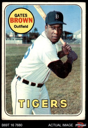 1969 Topps #256 Gates Brown Tigers 2 - GOOD | eBay