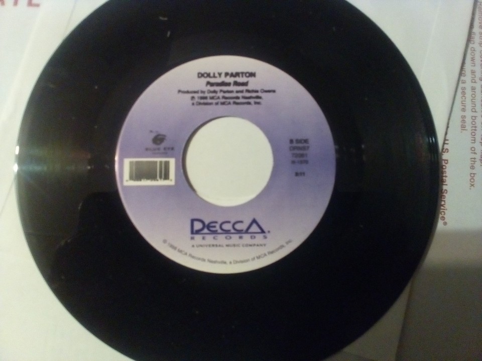 Decca 45 RPM Record, Dolly Parton,Honky tonk Songs, Paradise Road VG ...