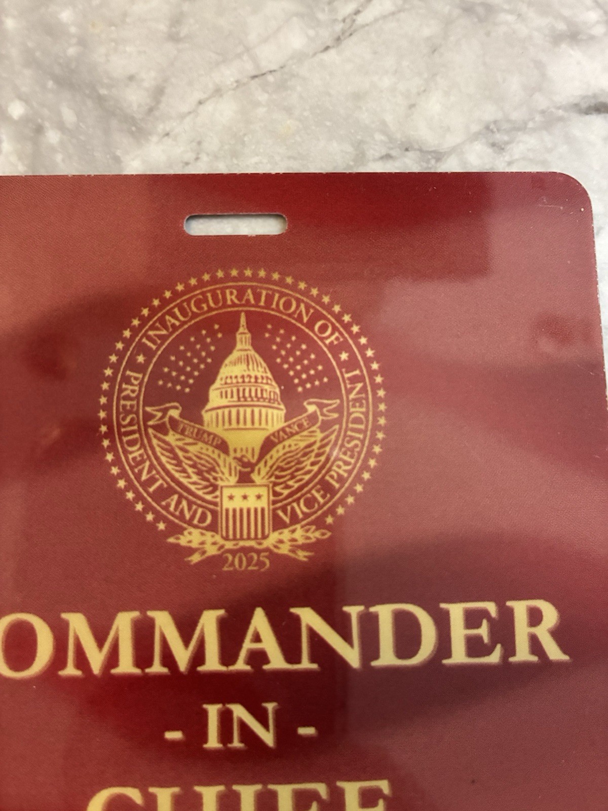 RARE: Official Trump Inauguration Commander In Chief Coat Check Ticket ...
