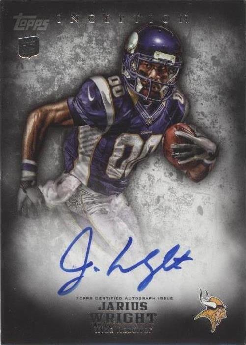 2012 Topps Inception - Rookie Autographs Jarius Wright #122 (AU, RC ...