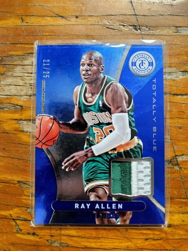 2012-13 Totally Certified Ray Allen Totally Blue #/25 Two Color Patch ...