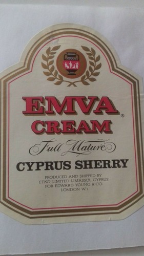 1950 CYPRUS SHERRY VINTAGE DISTILLERY ADVERT LABEL RARE | eBay UK