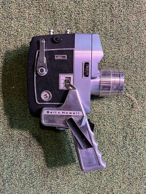 Vintage Bell & Howell Magazine 8mm movie Camera Duo-Speed Zoomatic w ...