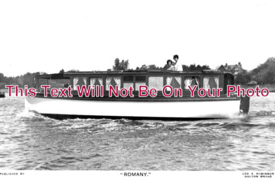 SF 3395 - Romany Boat, Oulton Broad, Norfolk, Suffolk c1950 | eBay UK