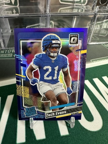 2023 Donruss Rated Rookie Optic Preview Zach Evans Purple /50 Rams | eBay