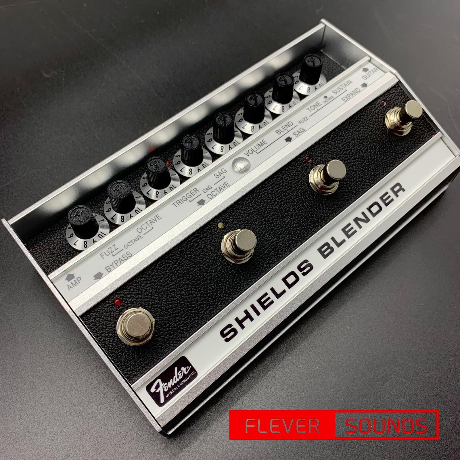 Fender Shields Blender Fuzz Brushed Aluminum Guitar Effects Pedal | eBay