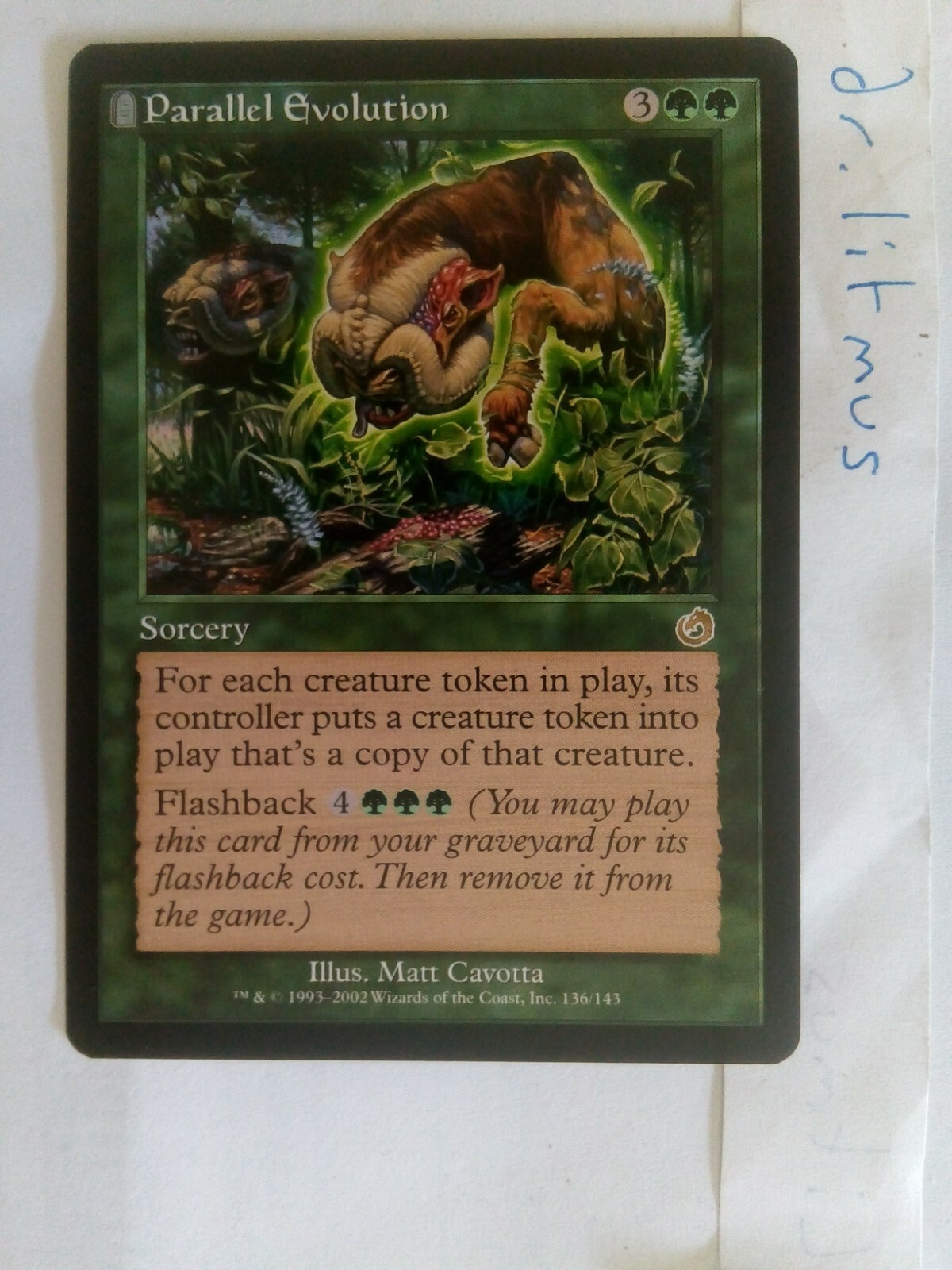 1x Parallel Evolution Torment MTG Great Condition | eBay