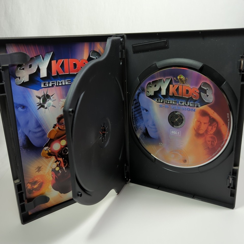 Spy Kids 3: Game Over (DVD, 2004, Includes both 2-D and 3-D Versions ...