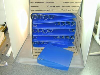 24 New Blue 2 Ring CD DVD Binders For Soft CD Sleeves | eBay