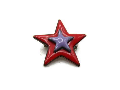 Pink & Purple Layered Star Pin Gold Tone | eBay