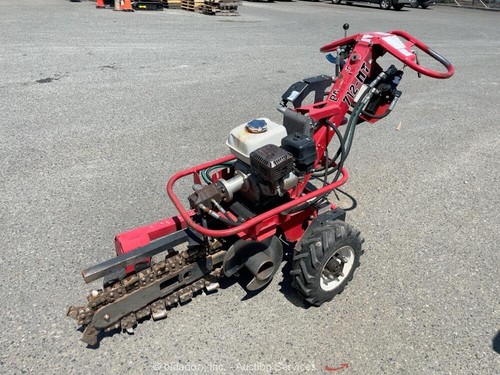 2016 Barreto E712H Walk Behind Self Propelled 12" Trencher Auger Honda bidadoo | eBay