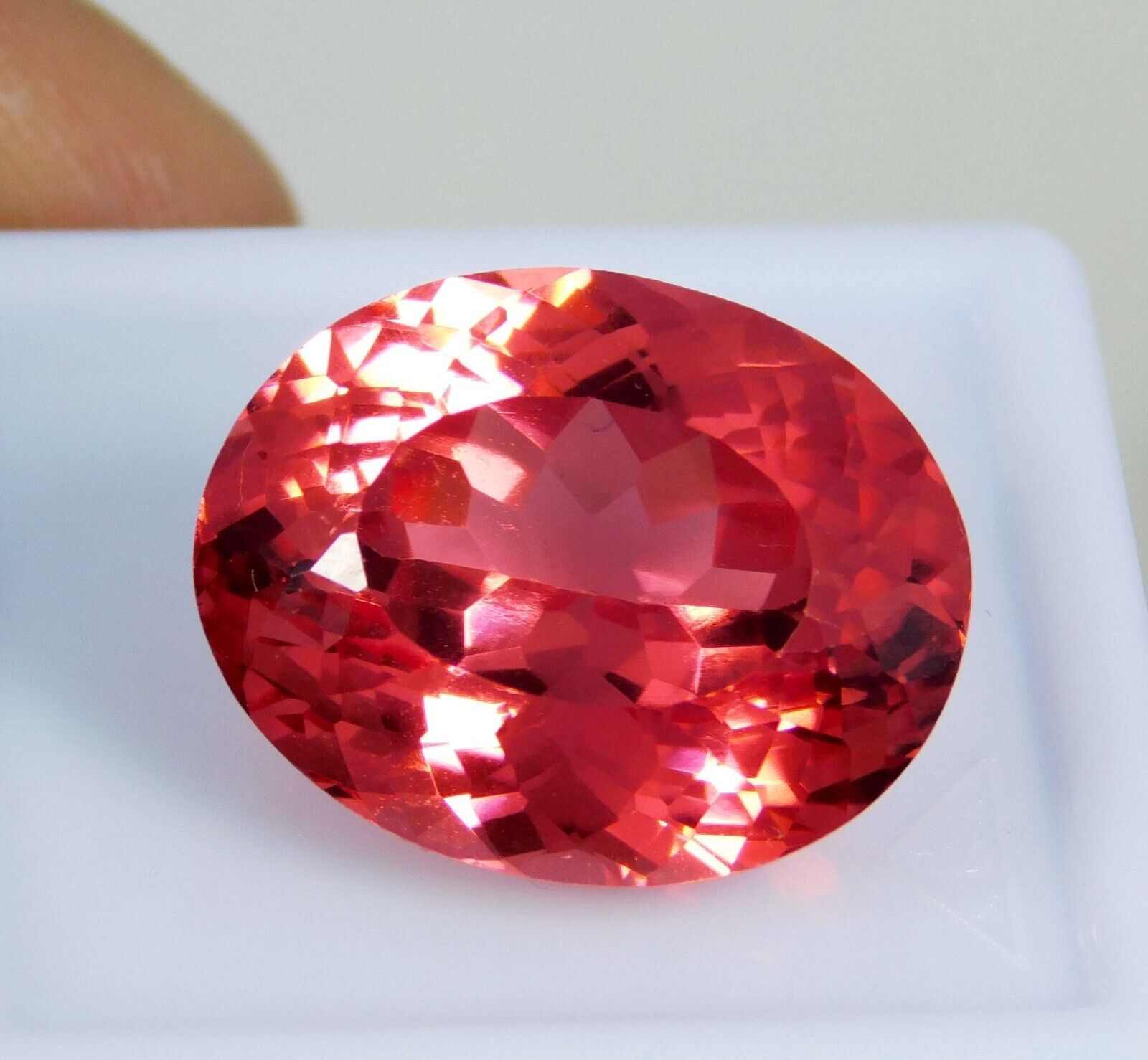 Certified 17.25 Ct Natural Ceylon Padparadscha Sapphire Oval Cut ...