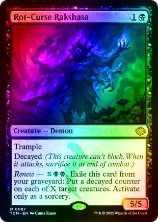 Rot-Curse Rakshasa - 0087 - Foil Near Mint Tarkir: Dragonstorm Foil ...