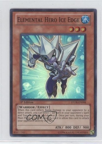 2011 Yu-Gi-Oh! Storm of Ragnarok 1st Edition Elemental HERO Ice Edge ...