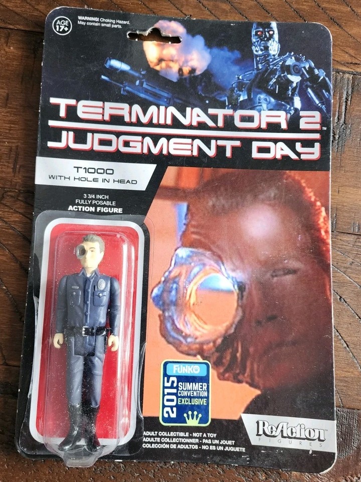 New ReAction Terminator 2 Judgement Day T1000 w/Hole in Head Action ...