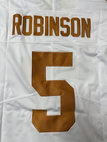 Bijan Robinson Jersey Men's Medium White Orange Texas Longhorns Falcons ...