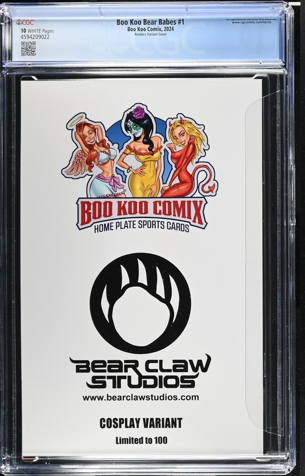 2024 PR Boo Koo Bear #1 Wednesday Cosplay VIRGIN Chase Var Cover /100 ...