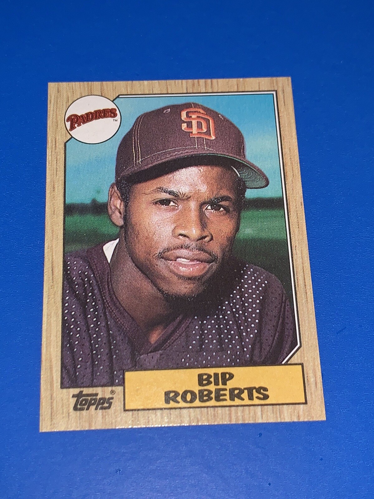 1987 Topps Baseball Bip Roberts Rookie Card #637 San Diego Padres NM ...