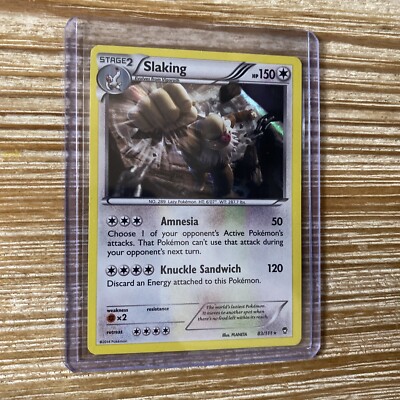 Slaking 83/111 Holo Rare Pokemon XY Furious Fists Card 2014 Near Mint ...