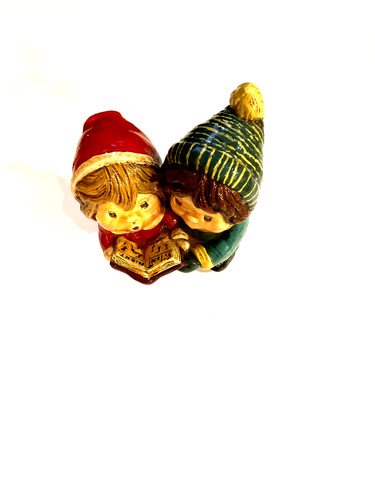 Vintage 1978 Carol Rardon Chalkware Singing Carolers Girls with ...