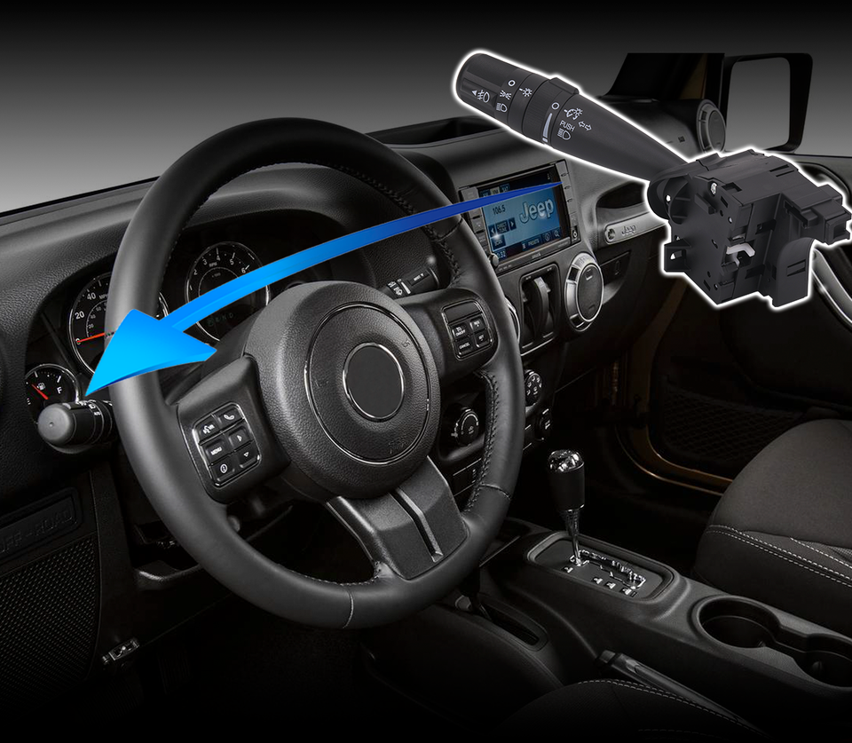 Multi-function Turn Signal Switch for 2007-2017 Jeep Chrysler Dodge 68041485AA | eBay