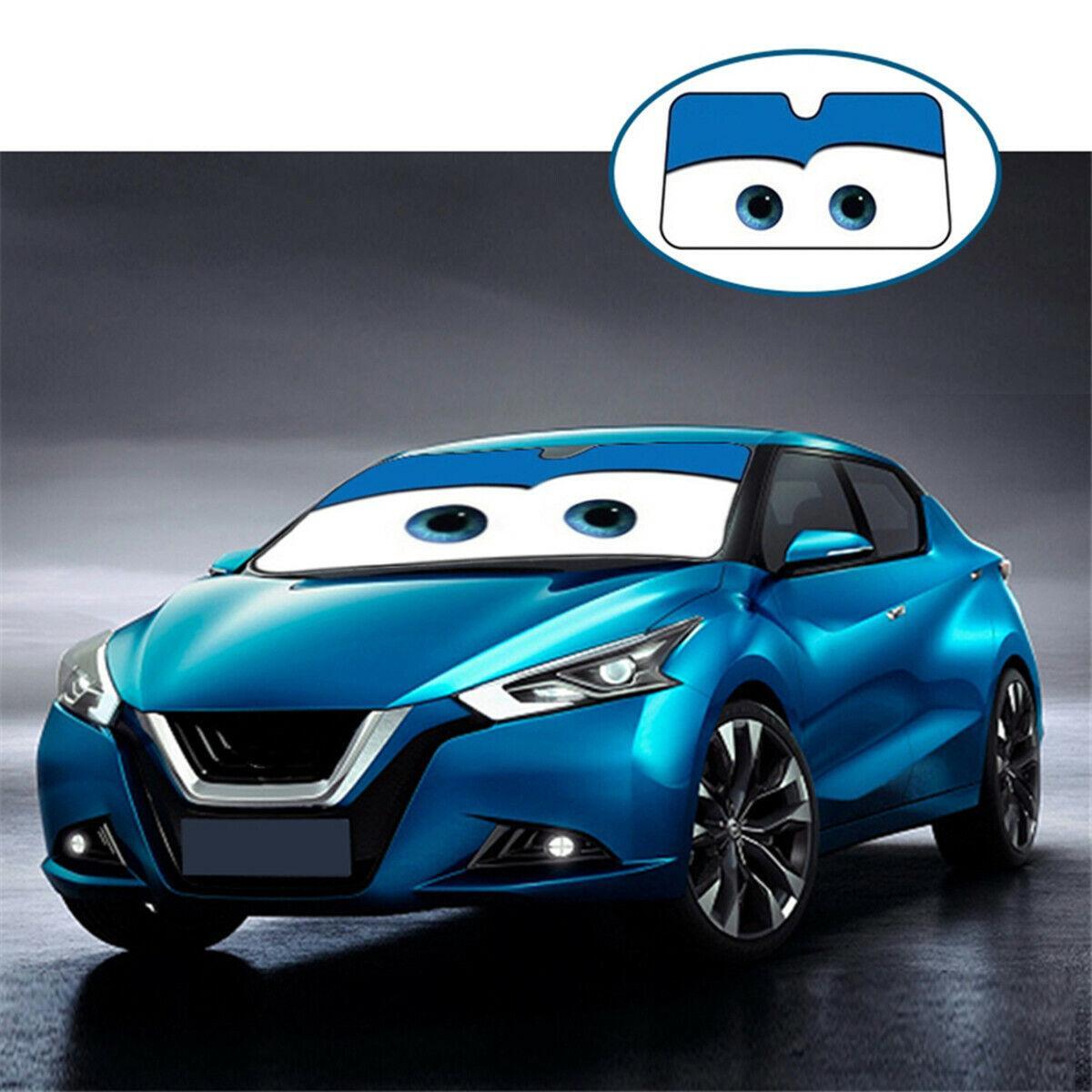 Car UV Protection Big Eye Front Rear Window Sun Visors Cover Shield ...