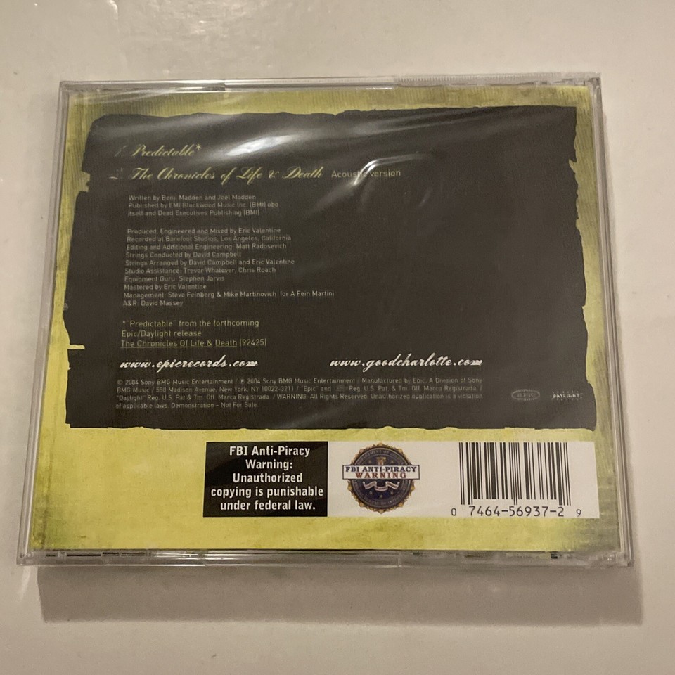 QQ Good Charlotte: Predictable - Music CD - - - Epic/Daylight New ...