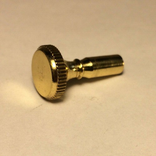 New 1" Solid Brass Knurled Lamp Key For Turn Knob Socket, 4-36F Tap, # ...