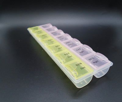 1 Weekly Pill Box Daily Organiser Medicine Tablet Storage Dispenser 2 ...