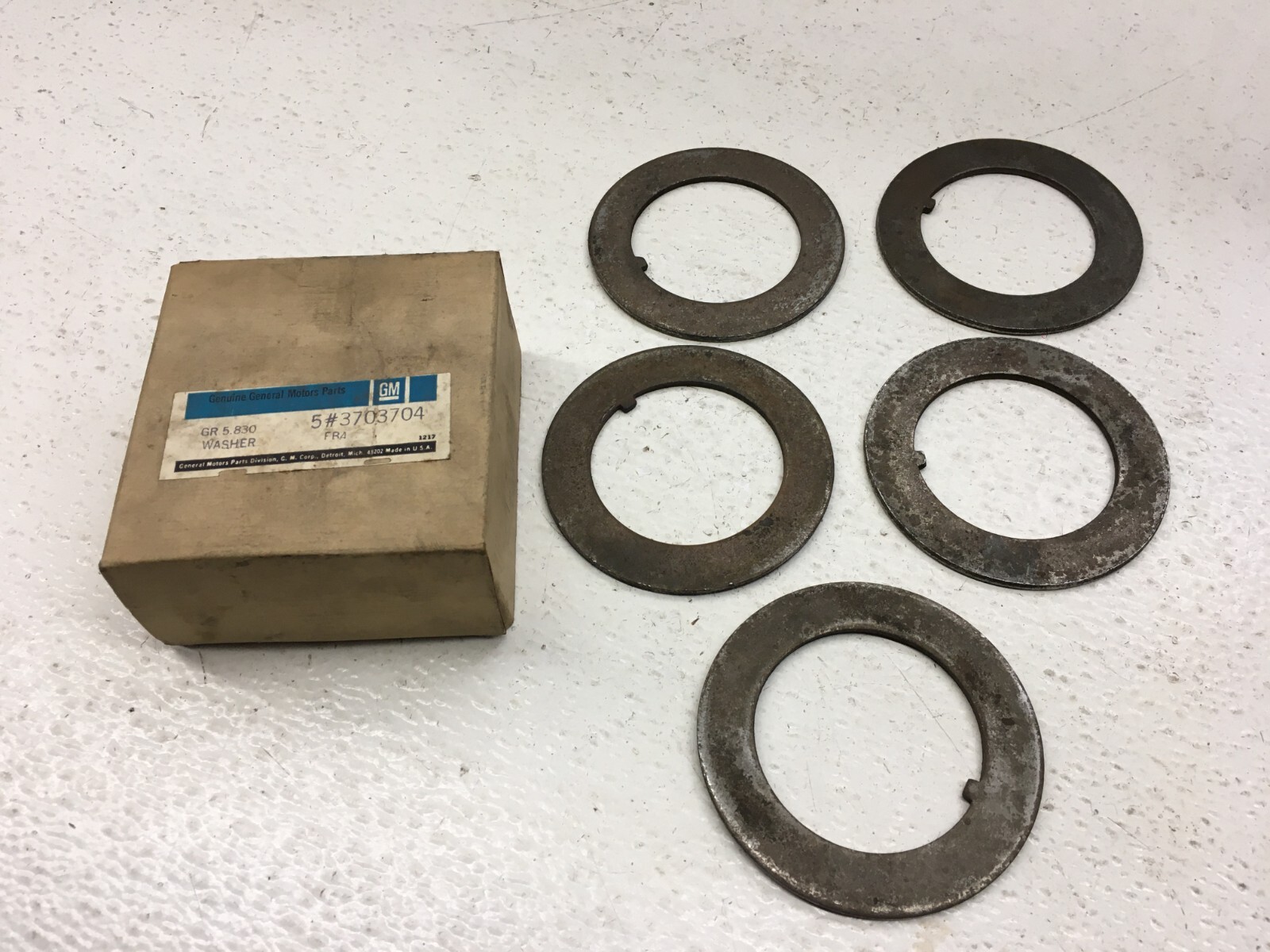 NOS 1954-66 Chevy Medium Duty Truck Rear Wheel Hub Washers Box of 5 ...