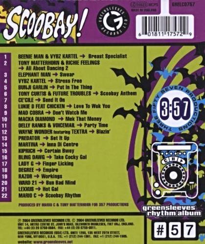 Scoobay! [Audio CD] 601811175729 - Greensleeves Rhythm Album ...