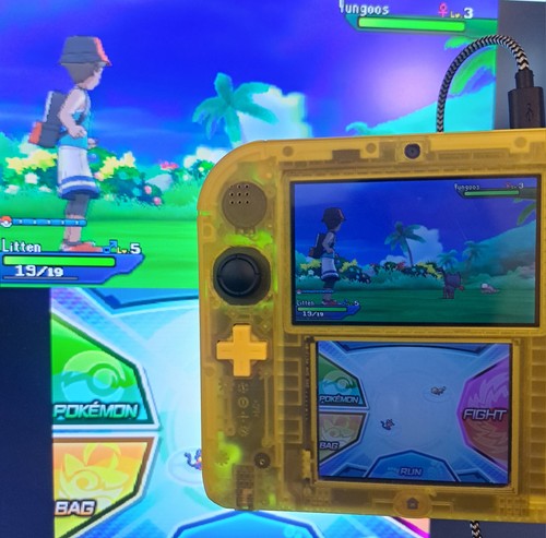 [Clear Yellow] Nintendo 2DS with Capture Card and Joy-Con Joystick | eBay