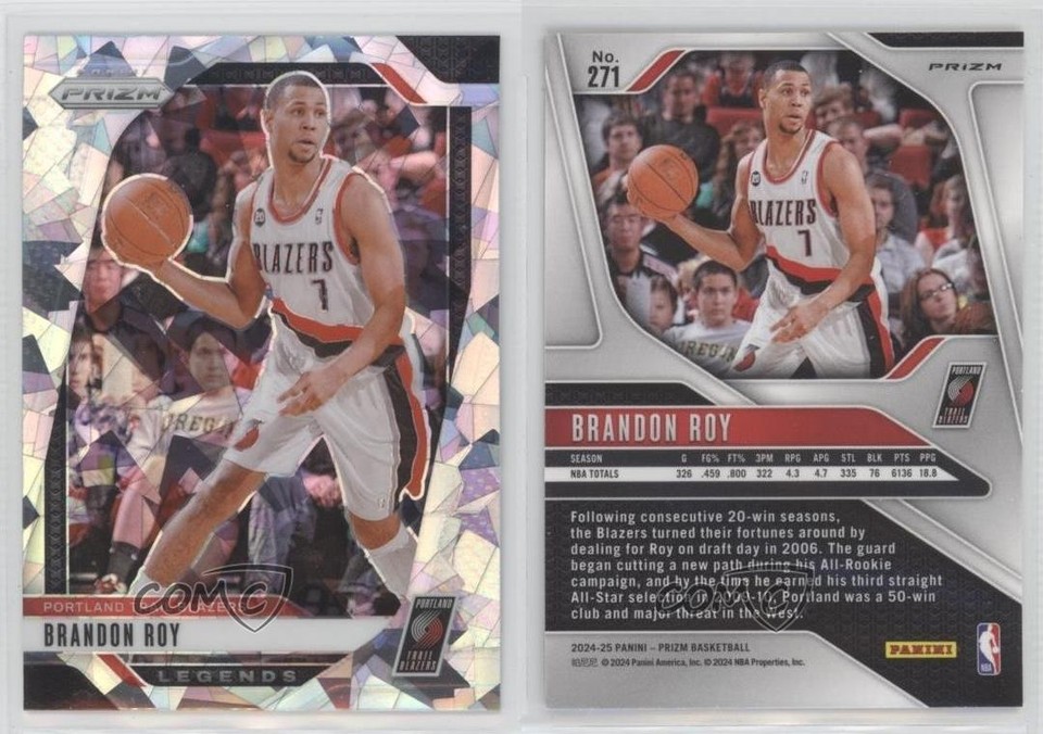 2024-25 Panini Prizm Legends Ice Prizm Brandon Roy #271 1m7f | eBay