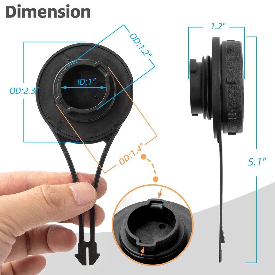 799585 Fuel Tank Cap Fit for Briggs & Stratton 550e 550ex 625e 675ex ...