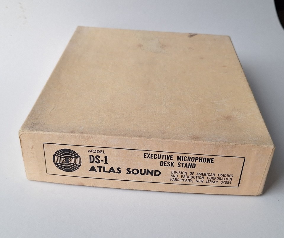 Atlas Sound DS-1 Executive Mic Desk Stand Italian Marble Vintage Audio ...
