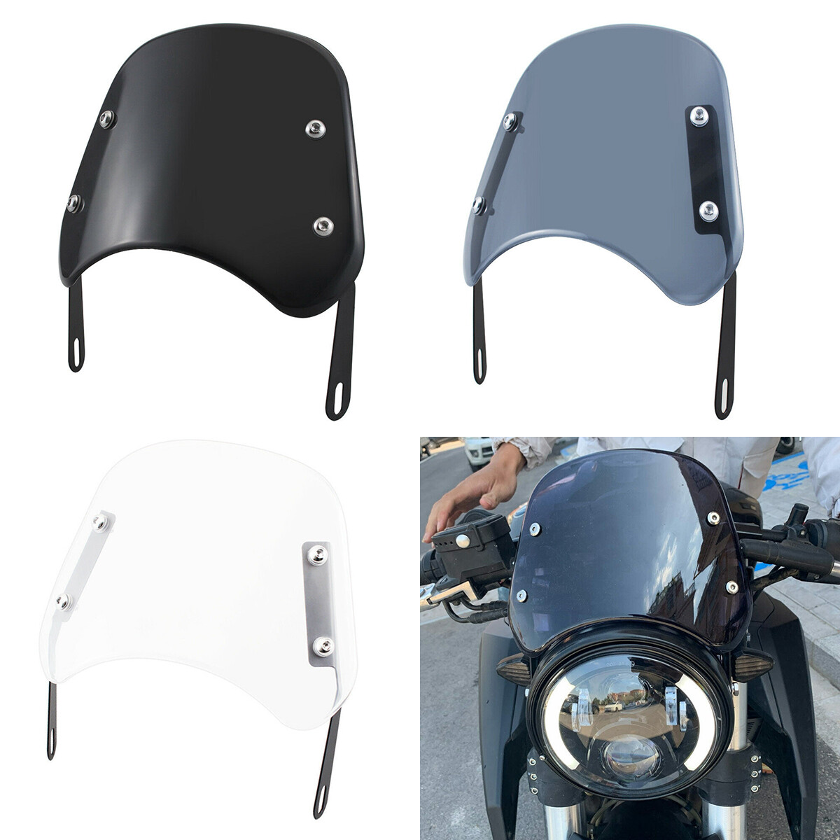 Cafe Motorcycle Windscreens Cafe Motorcycle Fairings & Windscreens