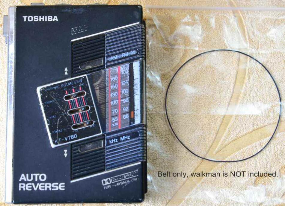 KT-V670 0.8mm AM Stereo Radio Walkman Rubber Belt For Toshiba KT-V670 ...