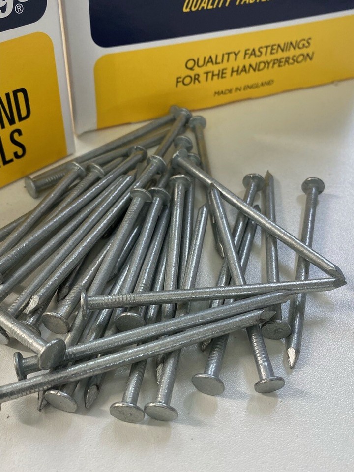 Galvanised Nails 40mm 50mm 65mm 75mm 100mm Timber Outdoor Flat Head ...