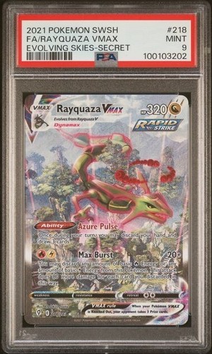 Rayquaza VMAX (Alternate Art Secret) 218/203 Swsh07: Evolving Skies ...