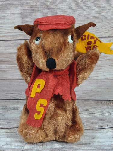 Vintage Gopher School Mascot Stuffed Animal Class Of '66 PS Brown Red 7 ...