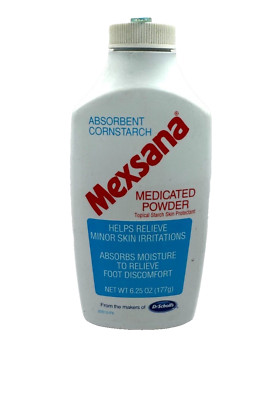 MEXSANA Medicated Powder Topical Starch Skin 6.25 oz ORIGINAL Formula ...