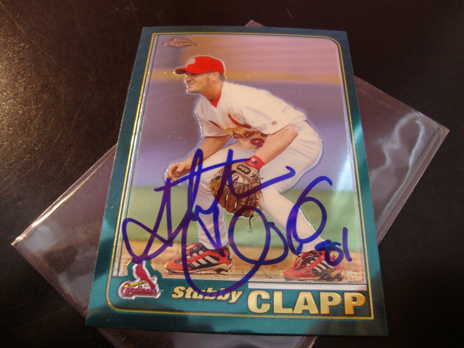 Stubby Clapp St Louis Cardinals IP Autograph Auto 2001 Topps Chrome ...