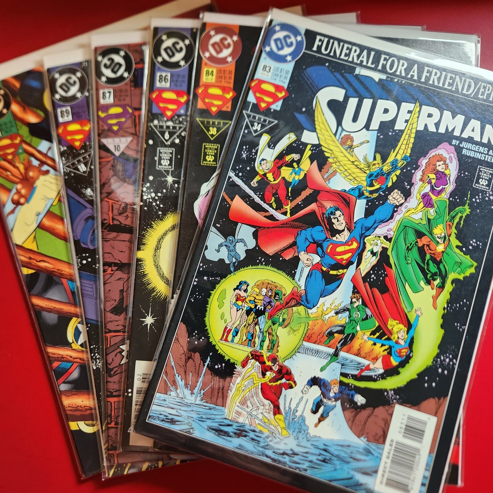Superman 83, 84, 86, 87, 89, 99 Lot of 6 DC Comic Books 1993 Fine | eBay