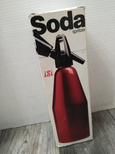 N.O.S. isi Siphon Soda Spritzer Red W/ Original Box NEW MADE IN AUSTRIA | eBay
