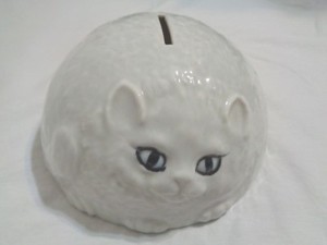 Vintage CAT COIN BANK CERAMIC Made In JAPAN PIGGY MONEY BOX | eBay