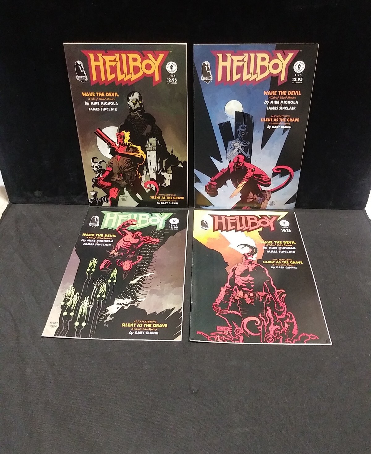 Hellboy Wake the Devil #1,3,4,5 (X4) Set Dark Horse 1996 (NO#2) | eBay