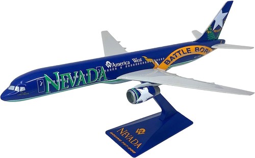 Flight Miniatures America West Boeing 757-200 Nevada Desk 1/200 Model ...