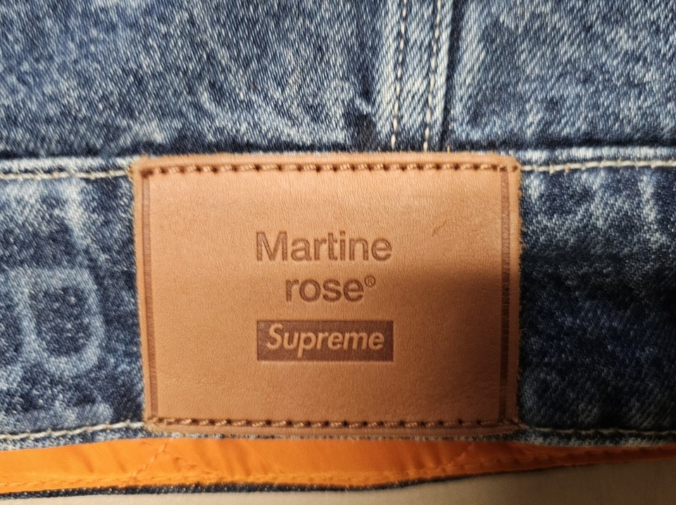 SUPREME MARTINE ROSE REVERSIBLE TRUCKER JACKET BLUE | eBay