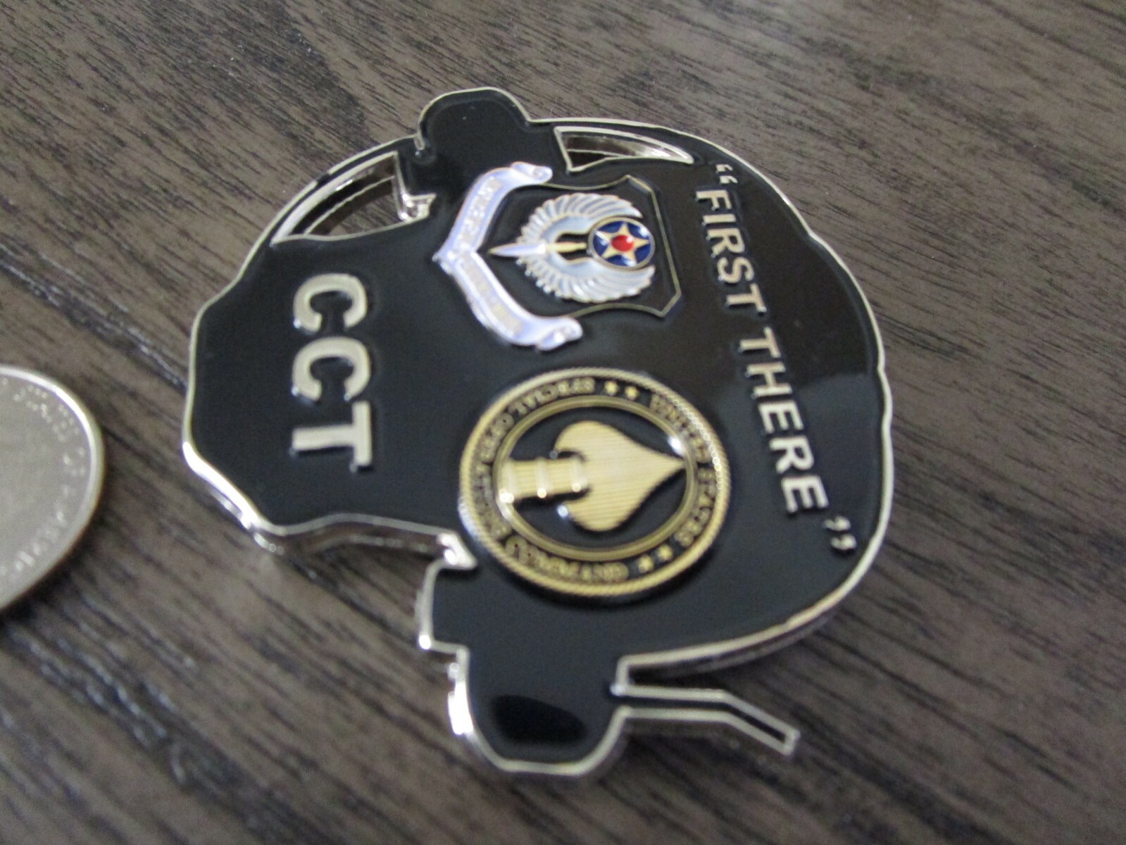 USAF AFSOC CCT Special Forces Combat Control Team Beret Skull Challenge ...