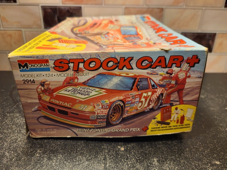 1990 Monogram Heinz Pontiac Grand Prix Stock Car 1:24 Model Kit #2914 ...